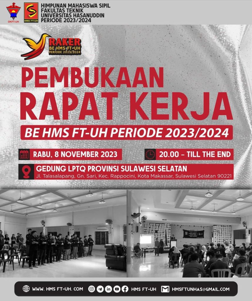PEMBUKAAN RAPAT KERJA BE HMS FT-UH PERIODE 2023/2024 – HMS FT-UH